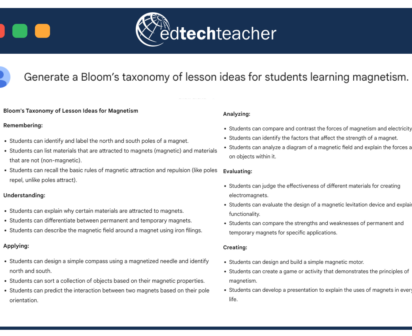 How to Use Bloom’s Taxonomy AI Prompts for Lesson Design - EdTechTeacher