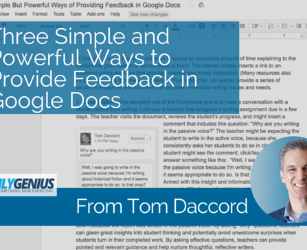 Three Simple and Powerful Ways to Provide Feedback in Google Docs ...